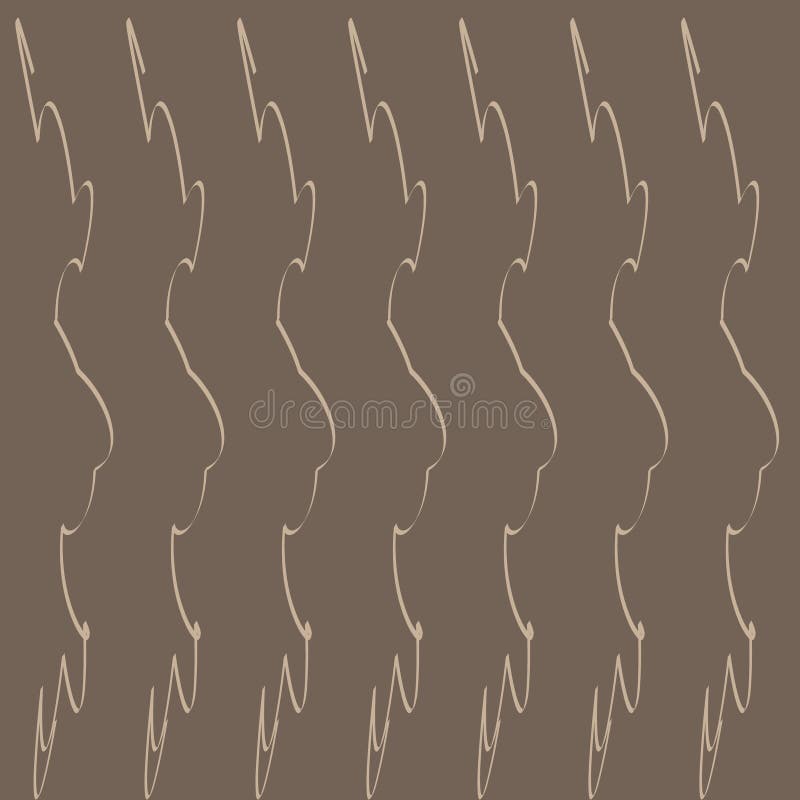 Abstract Profile Outline Patterns in Symmetrical Repetition Stock ...