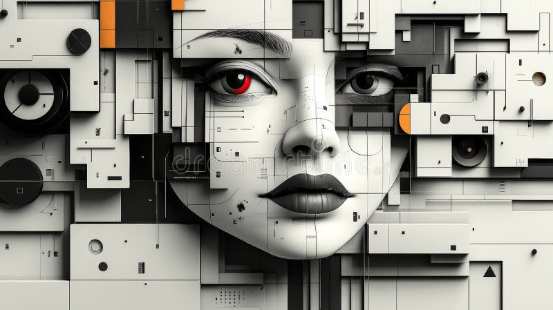 An Abstract Profile Portrait Enhanced with Striking Digital Glitch Art ...