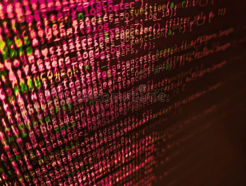 Abstract Program Code On Computer Screen Programming Code Abstract Screen Of Software Developer