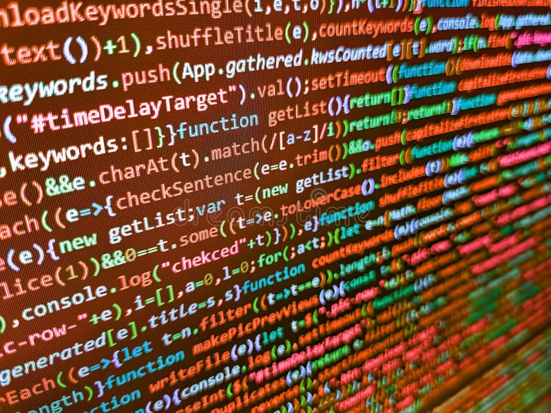 Abstract Program Code Screenshot Script Procedure Creating Screen Of Web Developer Web App