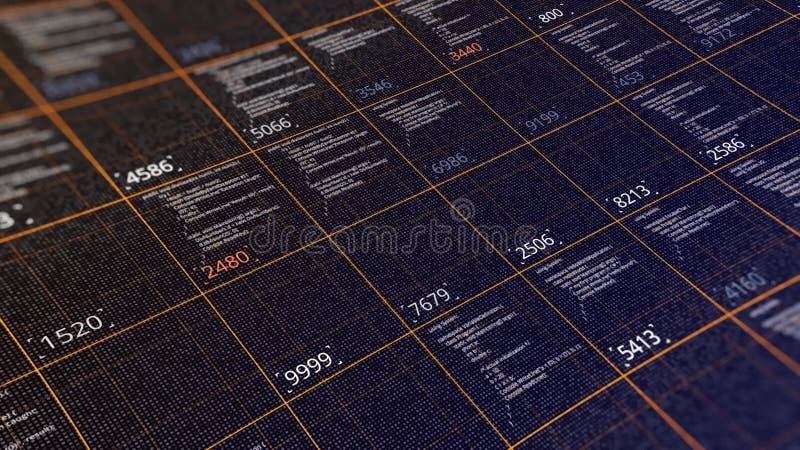 Screen Showing an Abstract Programming Flow Chart Diagram Stock Photo ...