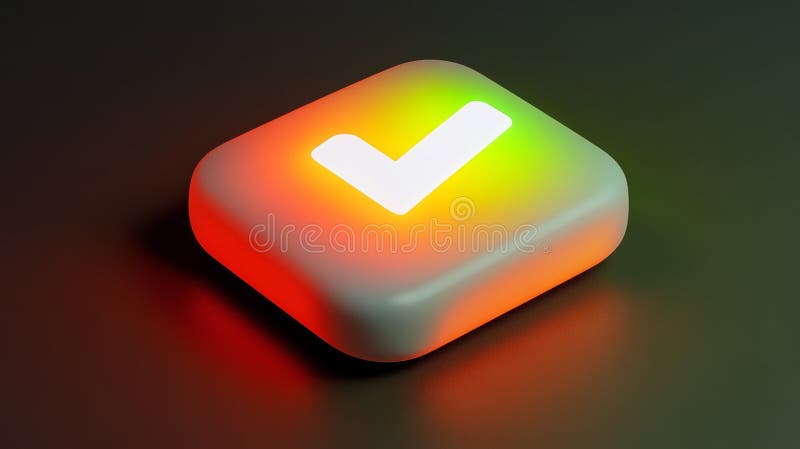 An Abstract Progress Bar with a Checkmark Icon in a Modern Style ...