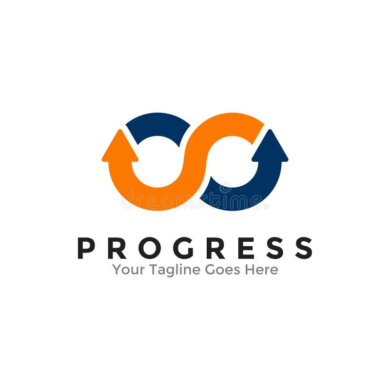 Abstract Progress Logo Template Design. Stock Vector - Illustration of ...