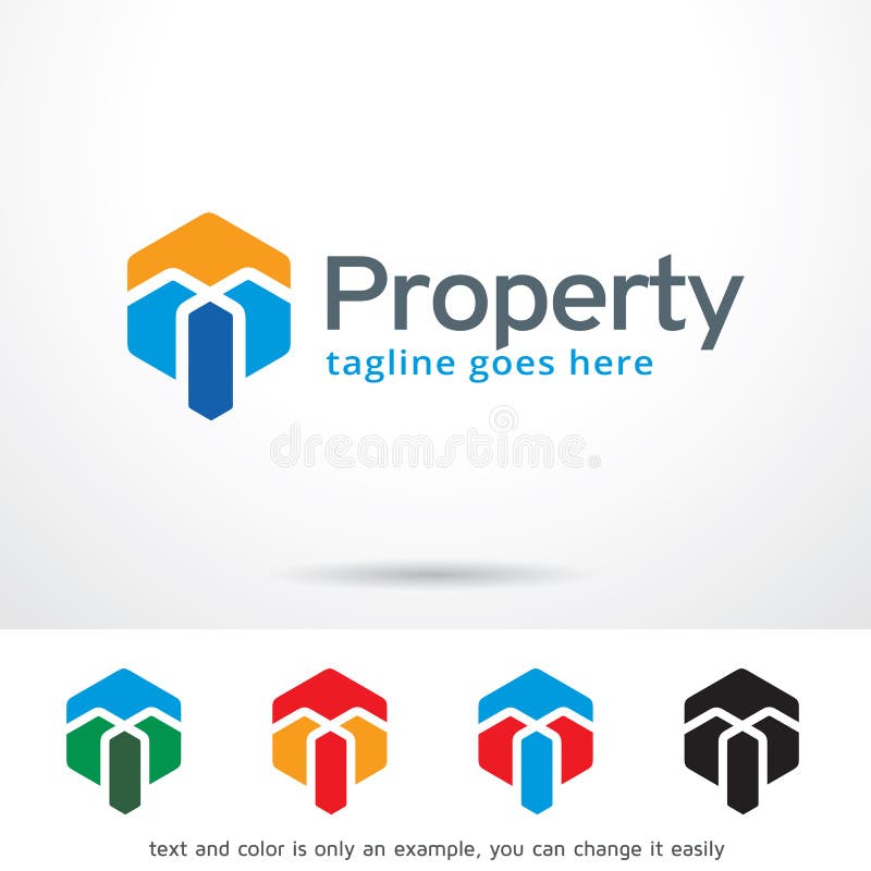 Abstract Property Logo Template Design Vector Stock Vector ...