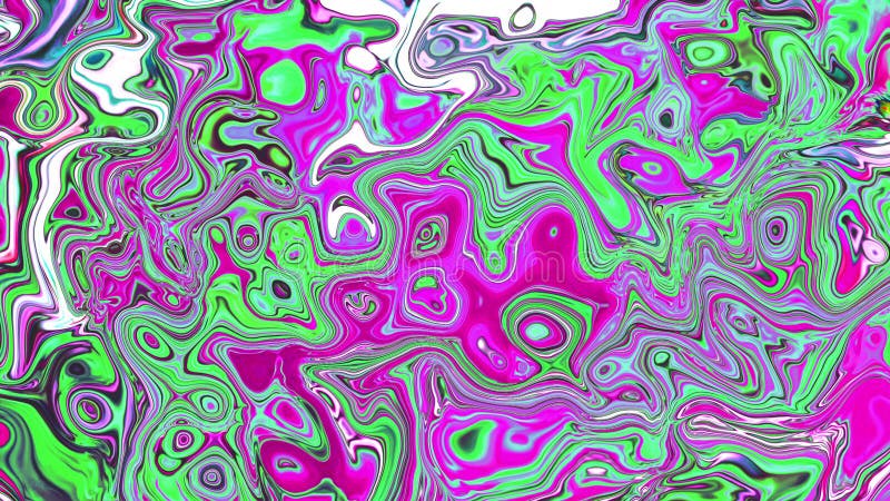 Psychedelic Animation in Abstract Style on Colorful Background ...