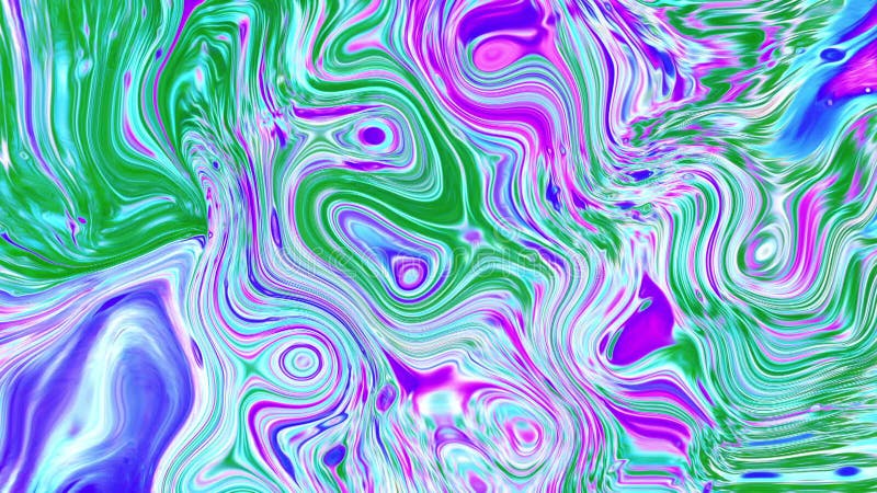 Psychedelic Animation in Abstract Style on Colorful Background ...