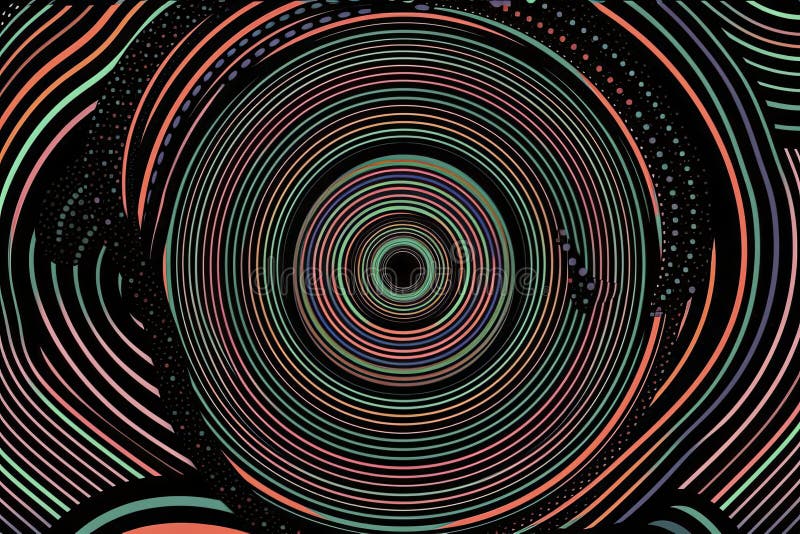 Abstract Psychedelic Background with Circles and Lines of Various ... Abstract Psychedelic Background with Circles and Lines of Various ...