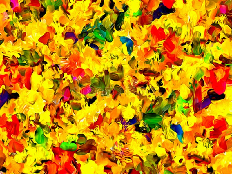 Abstract Psychedelic Background Computer Stylization of Oil Strokes of ...