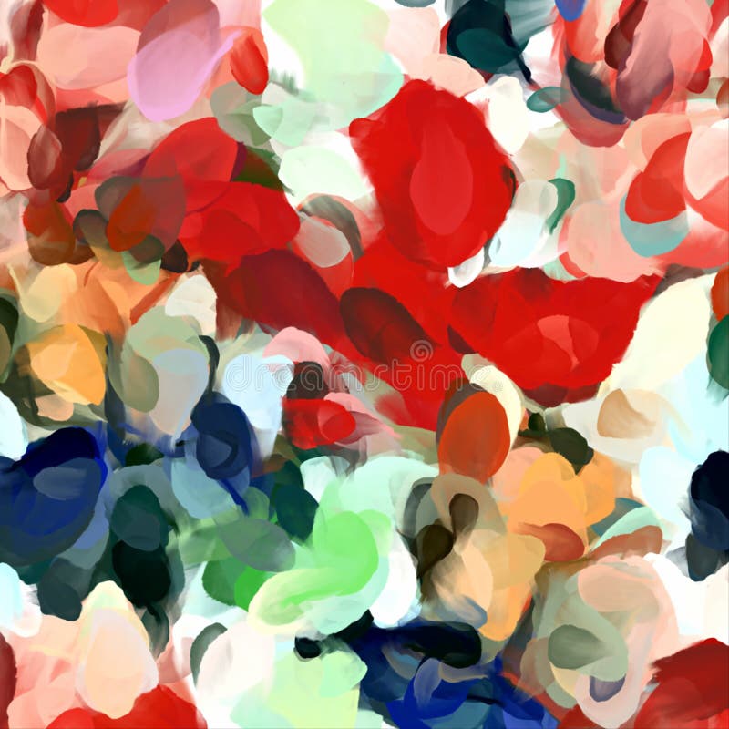 Abstract Psychedelic Background with the Texture of Applying ...