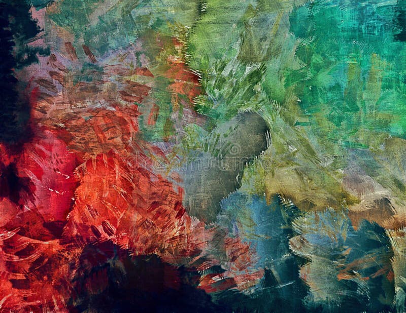 Abstract Psychedelic Background with the Texture of Applying ...