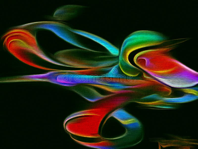 Abstract Psychedelic Background Texture Color Pencil Stylization for ...