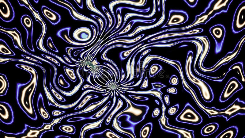 Abstract Psychedelic Fluid Color Effect. Motion. Bending and ...