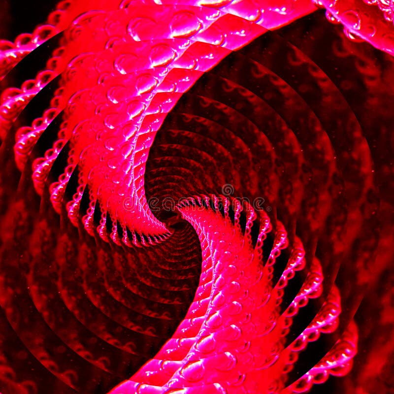 Abstract Psychedelic Pattern Background. Droste Infinity Effect ...