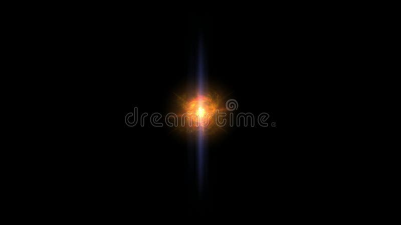 Abstract Pulsating Glow Element from Particles and Dots. Explosion ...