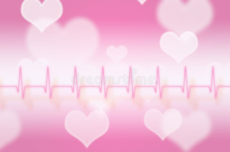 Abstract Pulse with Magic Heart Stock Illustration - Illustration of ...
