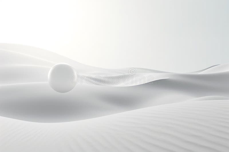 Abstract Pure White with Geometric Objects Background Illustration ...