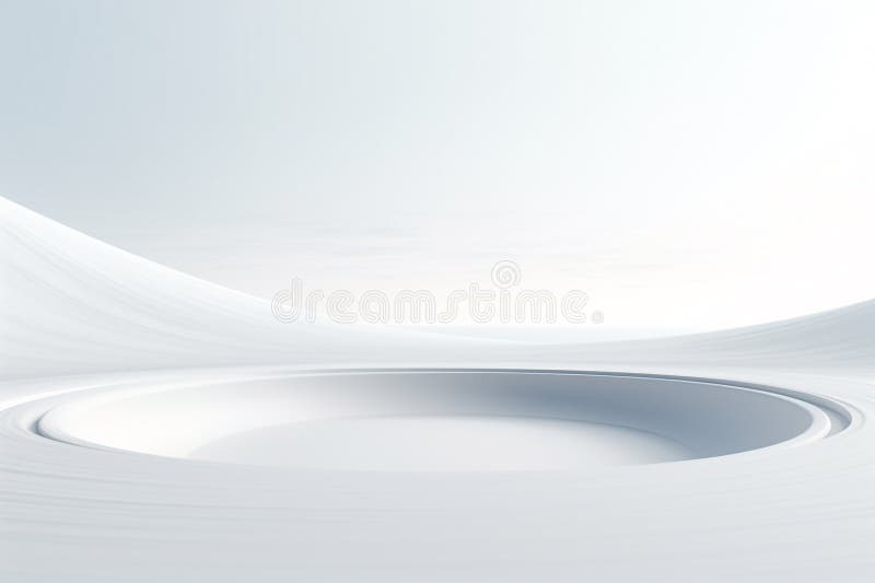 Abstract Pure White with Geometric Objects Background Illustration ...