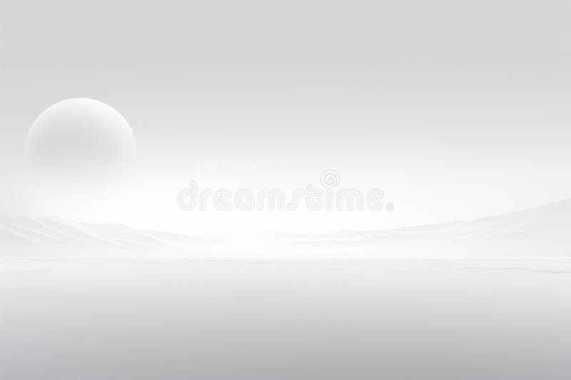 Abstract Pure White with Geometric Objects Background Illustration ...