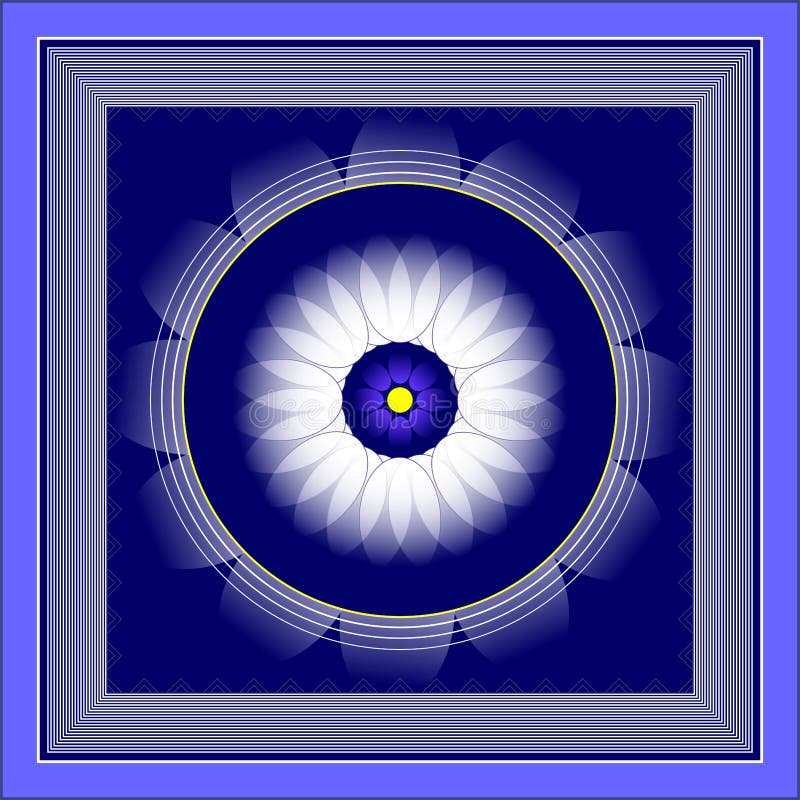 Mandala core stock vector. Illustration of blue, energy - 31712853