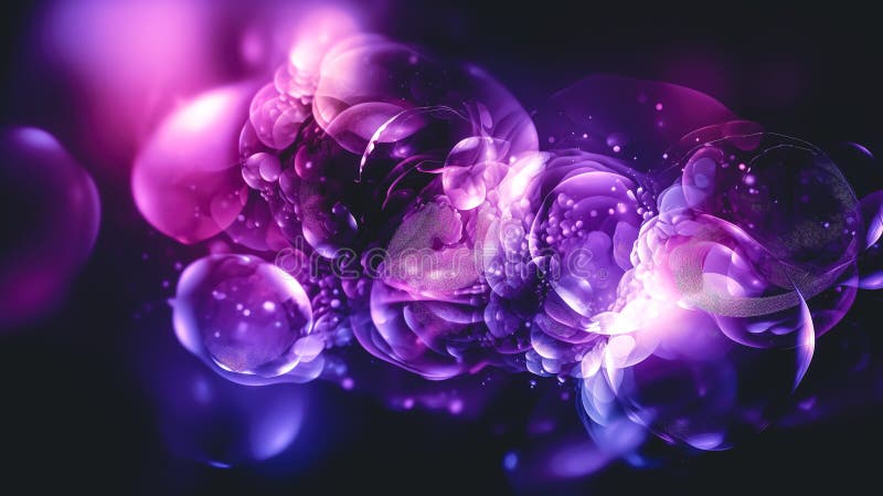Abstract Purple Background, Gradient Transition, Generative AI. Stock ...