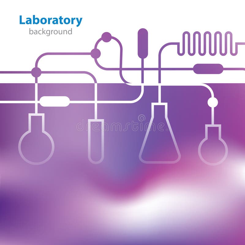 Abstract Purple Medical Laboratory Element. Stock Vector - Illustration ...