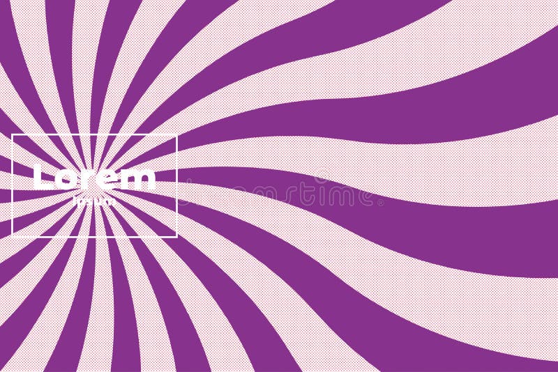 Abstract Purple Background with Radial Rays and Dots Effects Stock ...
