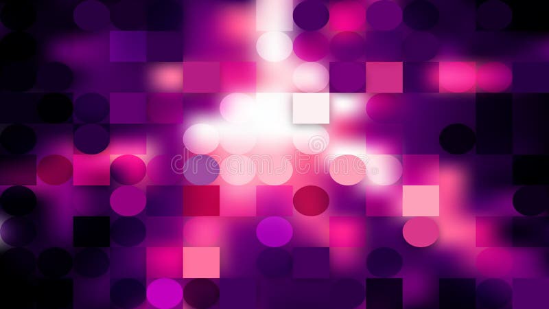 Abstract Purple and Black Circles and Squares Background Vector Stock ...