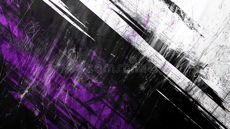 Abstract Purple and Black Diagonal Lines with Grunge Texture Overlay ...