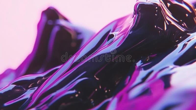 Abstract Purple and Black Liquid Motion Flows for Modern Backgrounds and Textures Stock Image ...