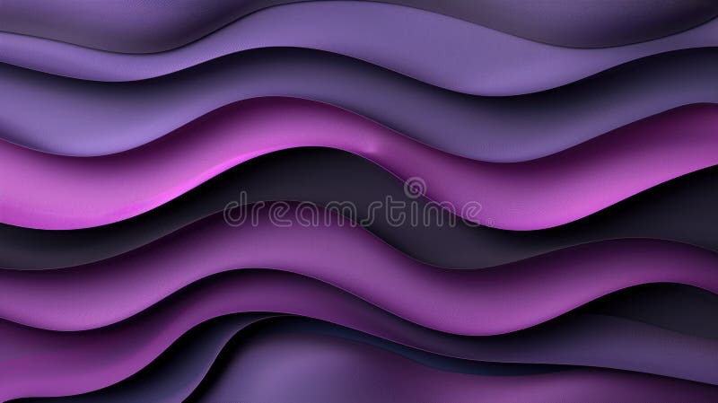 Abstract Purple and Black Wavy Layered Pattern for Modern Background ...