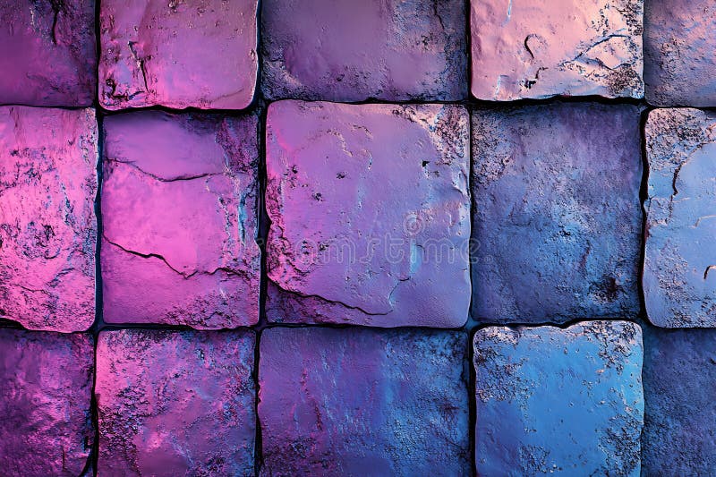 Abstract Purple and Blue Cracked Stone Texture Background - Seamless ...