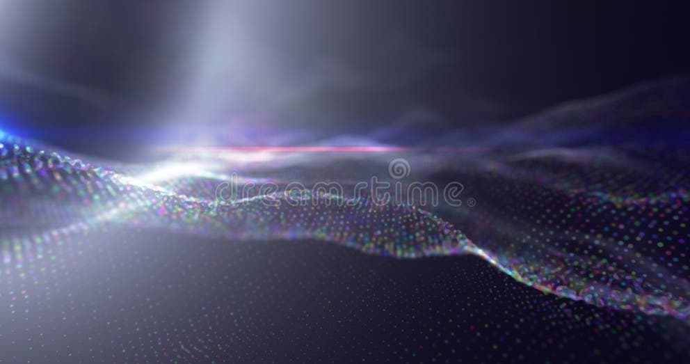 Abstract Purple and Blue Digital Wave Pattern, Creating a Vivid and ...
