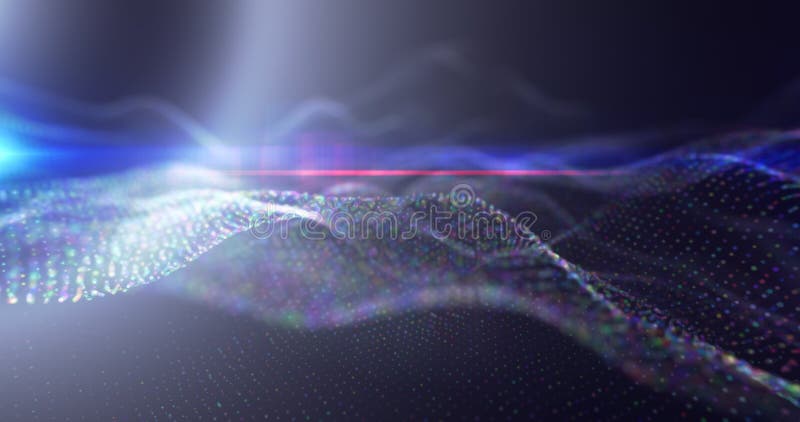 Abstract Purple and Blue Digital Wave Pattern, Creating a Vivid and ...