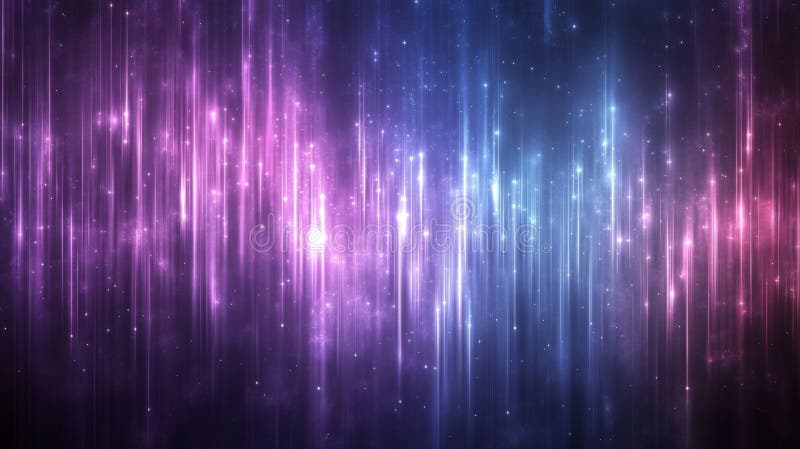 Abstract Purple and Blue Glowing Light Streaks with Sparkling Dust ...