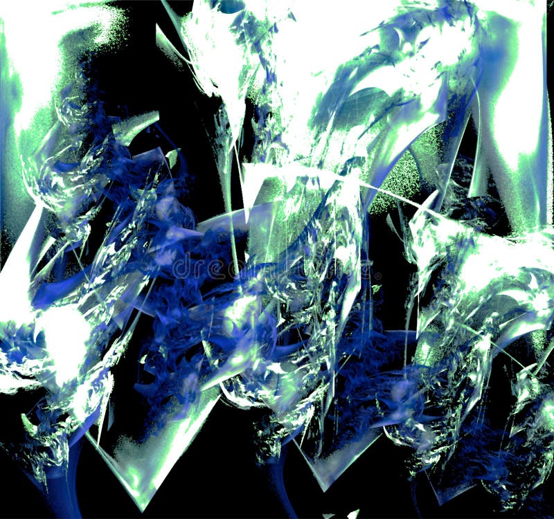 Abstract Purple-blue Glowing Pattern on Black Background, Design Stock ...