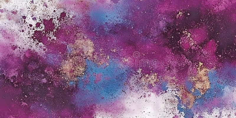 Abstract Purple Blue Gold Texture Cosmic Galaxy Design Background Stock ...