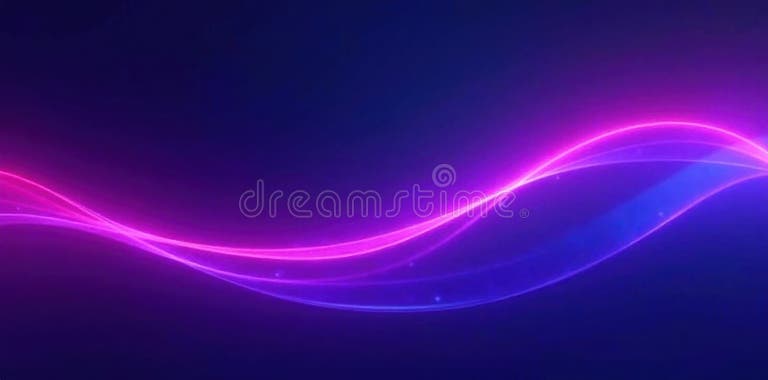 Abstract Purple and Blue Gradient Light Streaks, Glowing Lines , Header ...