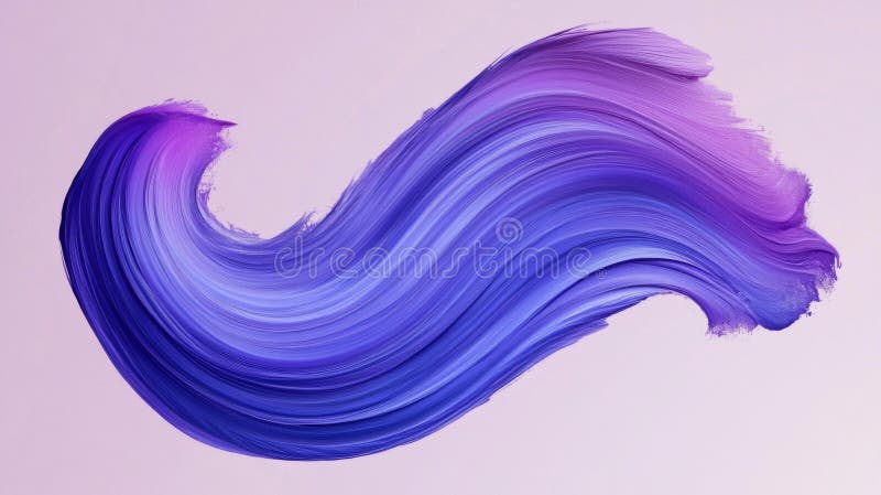 Abstract Purple and Blue Paint Swirl Wave Stock Illustration ...