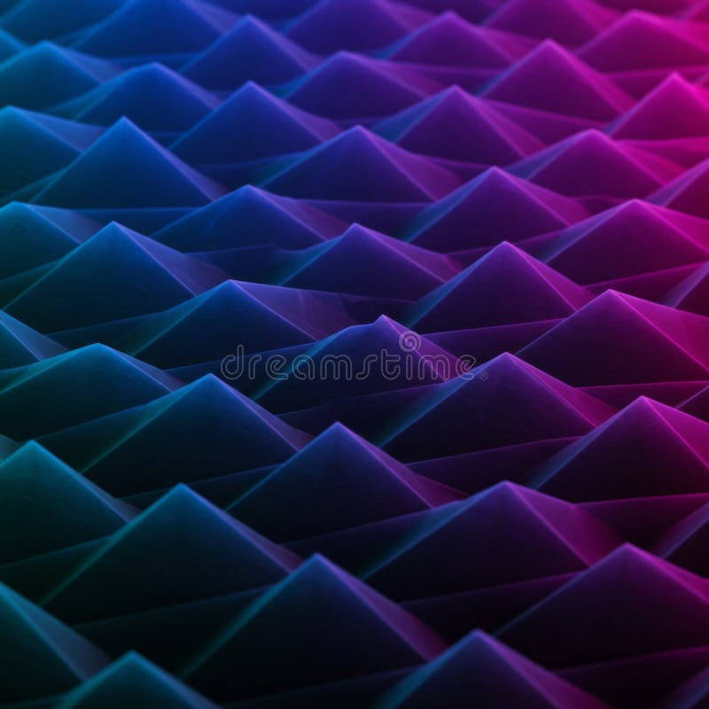 Abstract Purple and Blue Pyramid Texture Background Stock Illustration ...