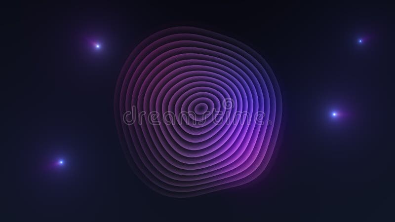 Abstract Purple Blue Shape Pattern Animation with Geometric Ripple ...