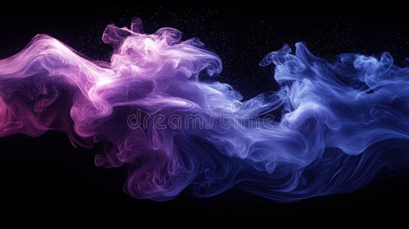 Abstract Purple and Blue Smoke Texture Background Stock Illustration ...