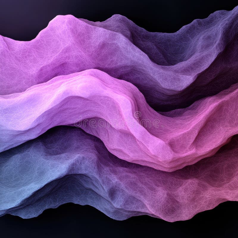 Abstract Purple and Blue Wave Background Stock Illustration ...