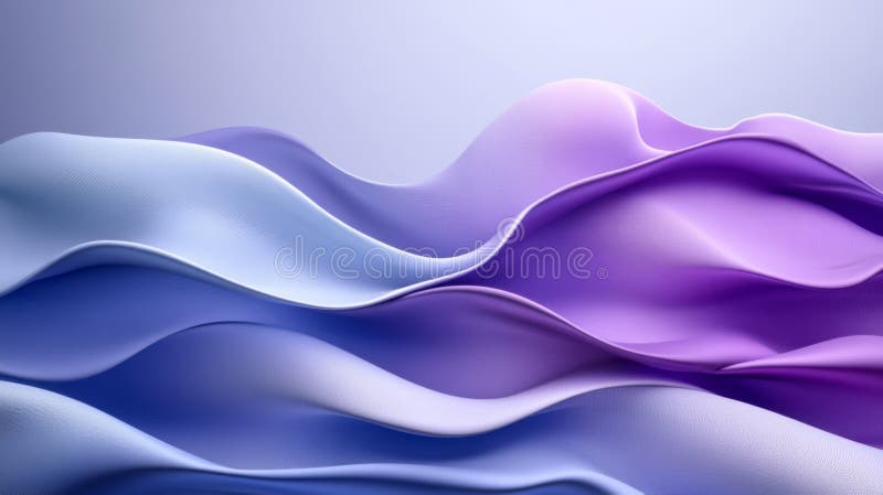 Abstract Purple and Blue Wave Design Stock Illustration - Illustration ...