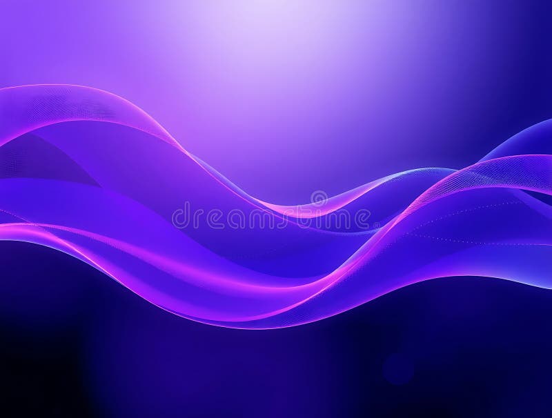 Abstract Purple and Blue Wave Design Background Stock Illustration ...
