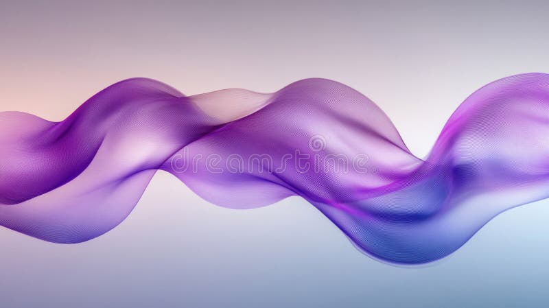 Abstract Purple and Blue Wave Flowing Design Stock Illustration ...