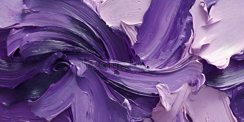 Abstract Purple Brushstrokes and Splashes for Digital Art, Modern ...
