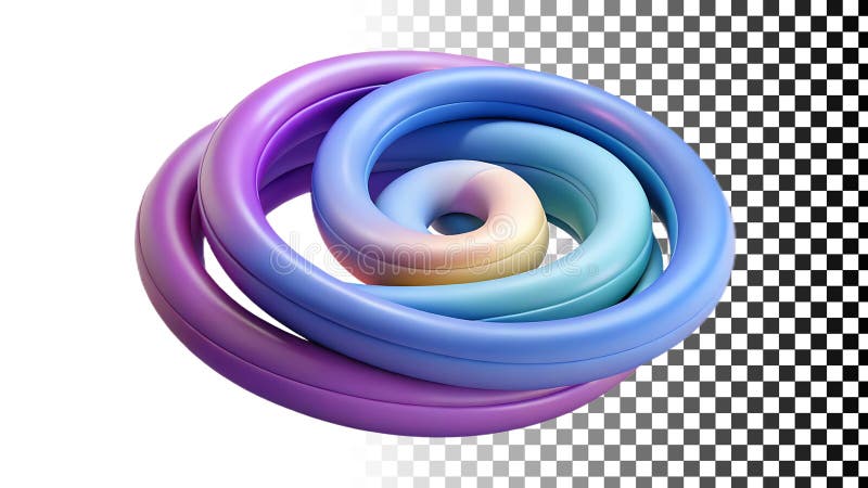 Purple Coil Icon, Abstract Element for Design and Modern Visuals Png ...