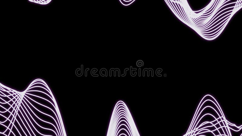 Abstract Purple Colored Streaks. Design. Moving and Bending Animated ...