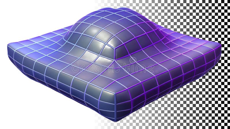 Abstract Purple Curved Shape, Representing Flexibility or Smooth Forms ...