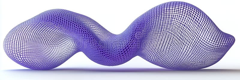Abstract Purple 3D Mesh Wave Design Modern Digital Art Background ...